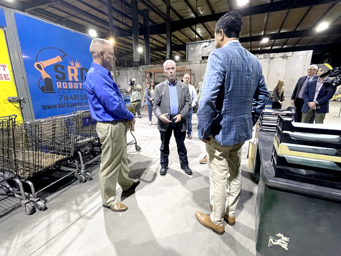 Rep. Bill Johnson, JobsOhio President and CEO J.P. Nauseef tour Bully ...